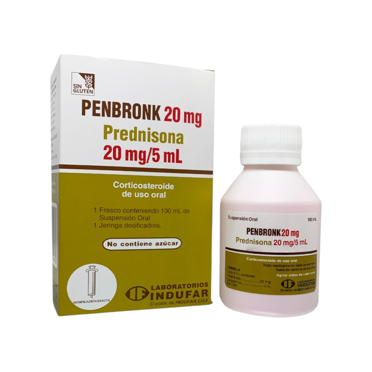 Penbronk Prednisona 20Mg/5Ml Suspensión X 100Ml— Farmacorp