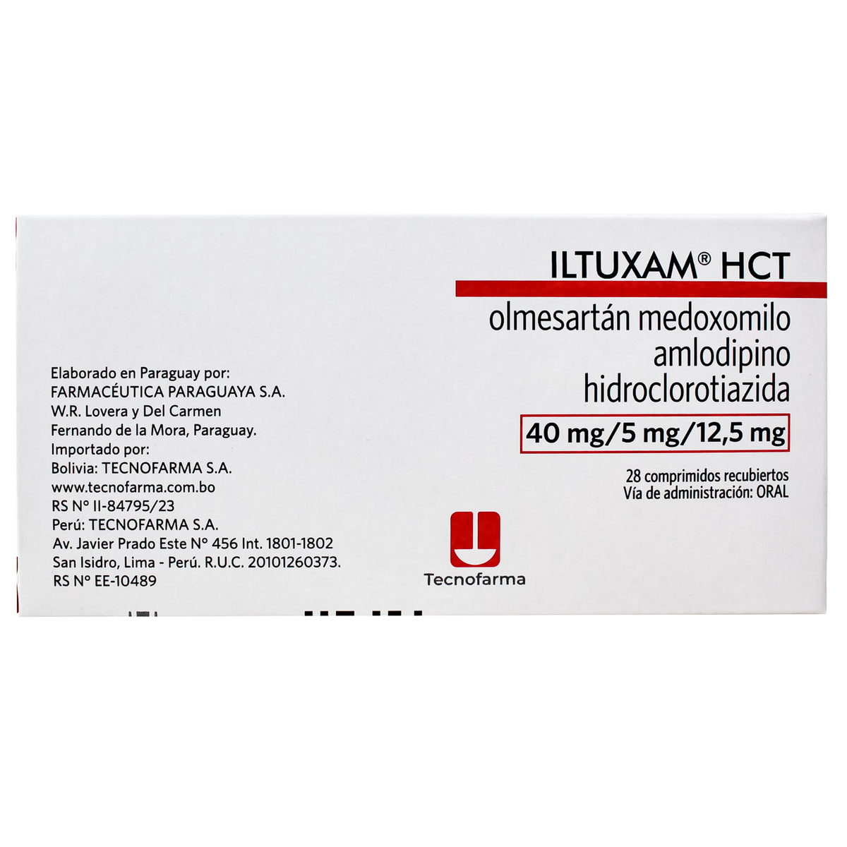 Iltuxam Hct 40 5 12.5Mg X Comprimido— Farmacorp