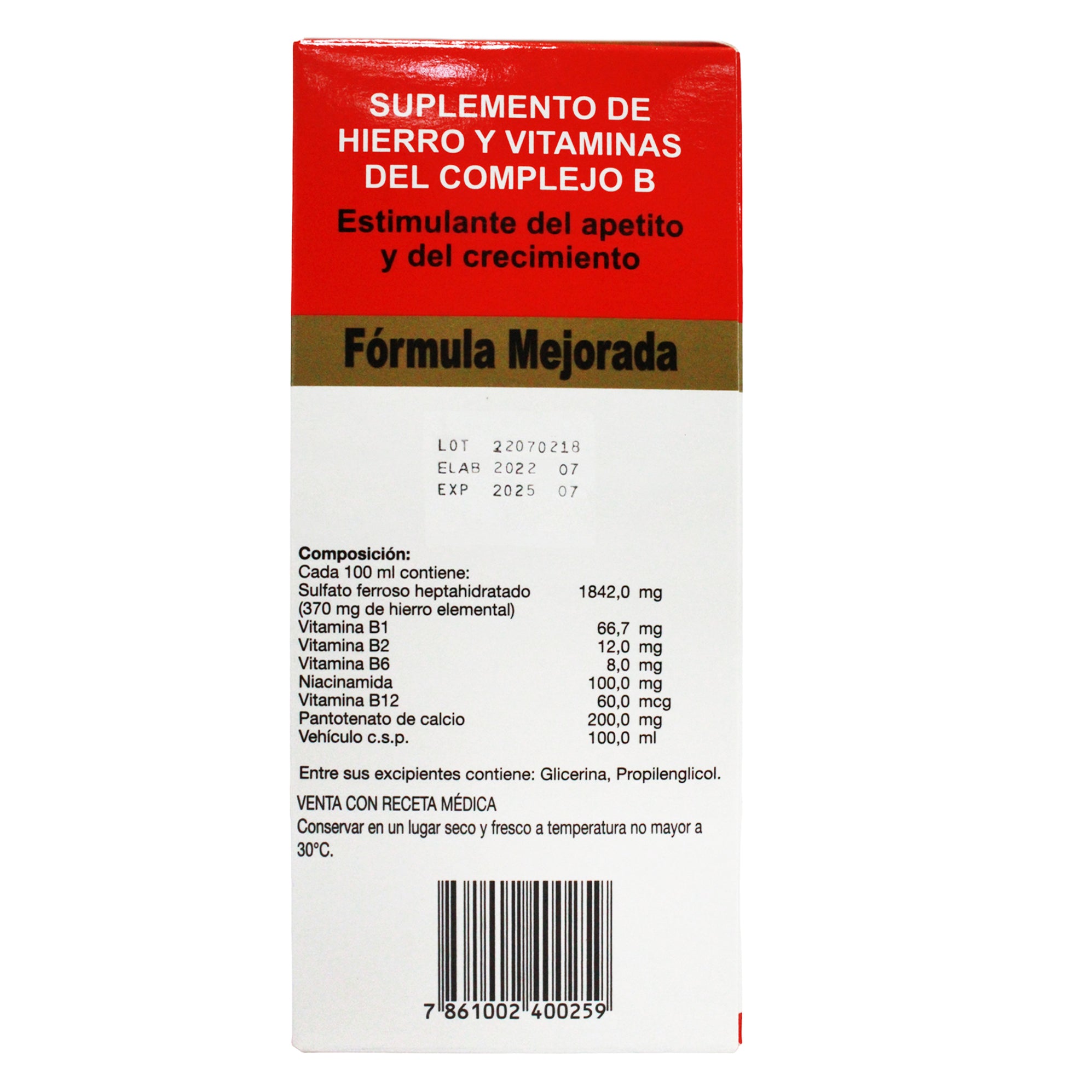 Ferro B Complex Jarabe Hierro Y Vitaminas X 240Ml— Farmacorp