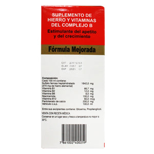 Ferro B Complex Jarabe Hierro Y Vitaminas X 240Ml— Farmacorp