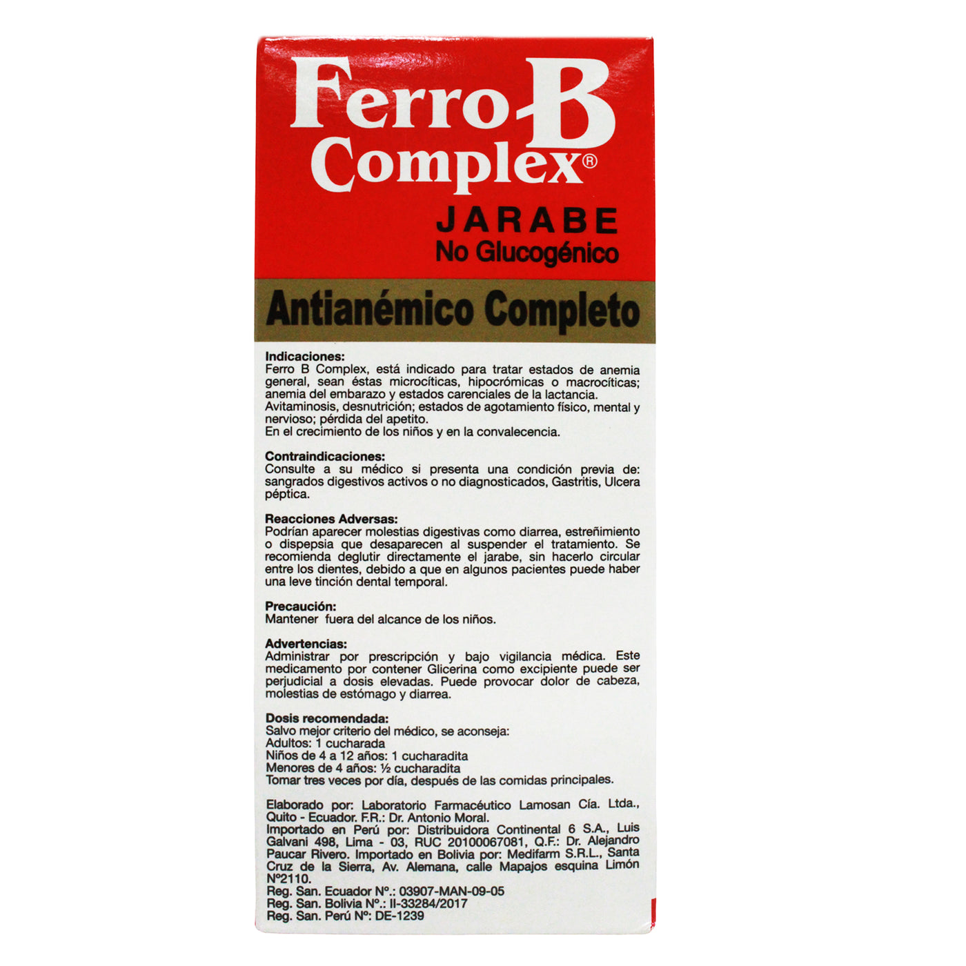 Ferro B Complex Jarabe Hierro Y Vitaminas X 240Ml— Farmacorp