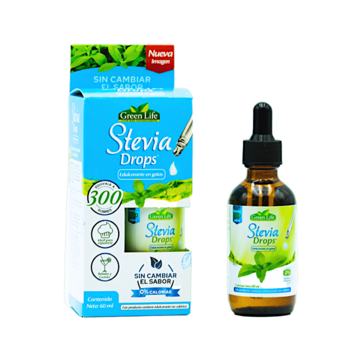 Green Life Stevia Gotas Endulzante en Gotas - 60ml— Farmacorp
