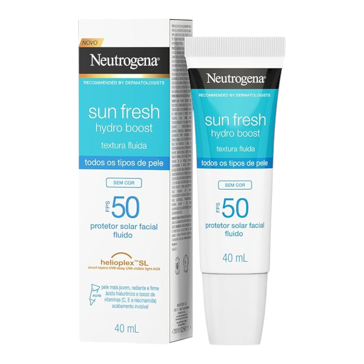 Protector Facial Neutrogena Sun Fresh Fps 50 Sin Color X 40Ml— Farmacorp