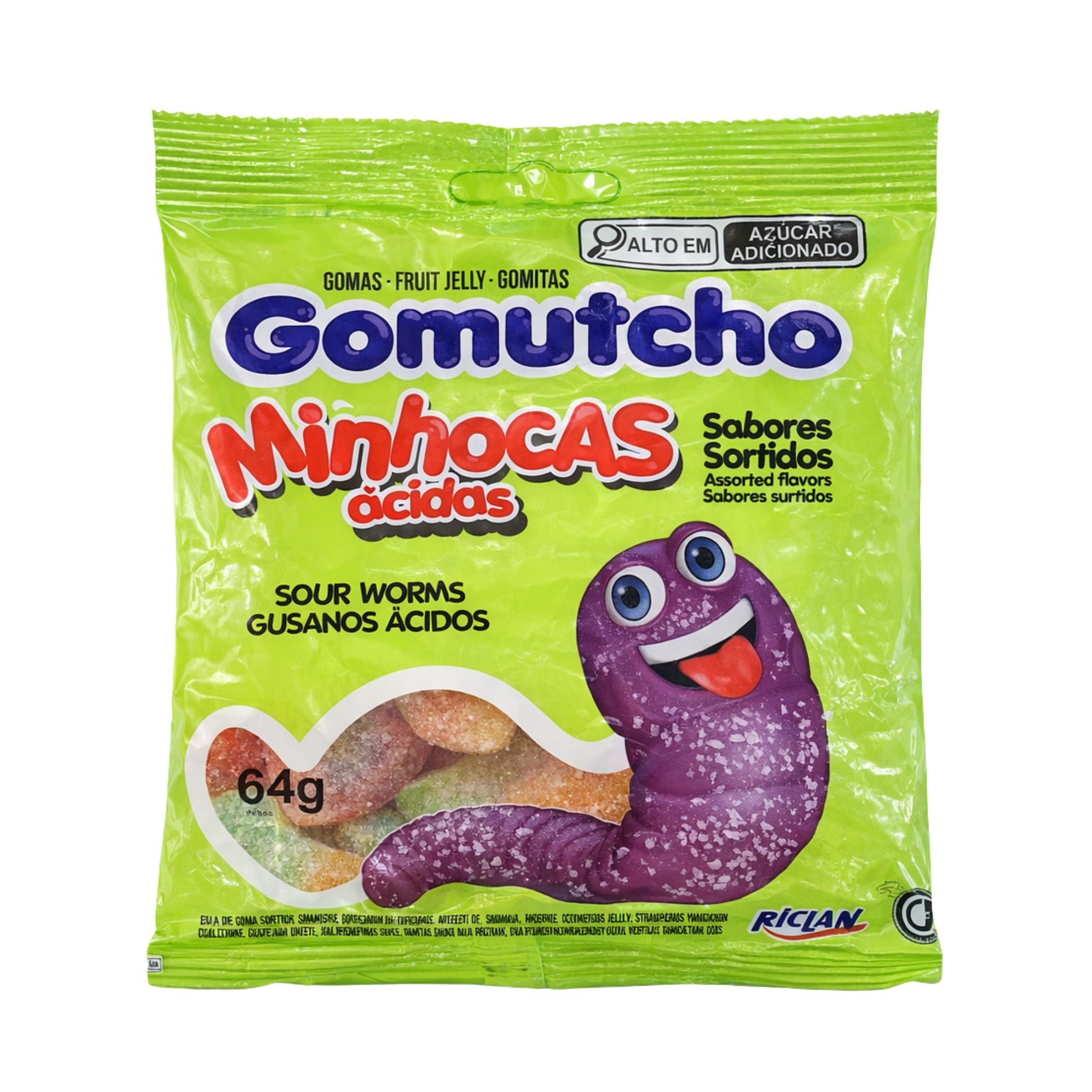 Gomitas Gomutcho Bolsa Gusanos Ácidos X 64G— Farmacorp