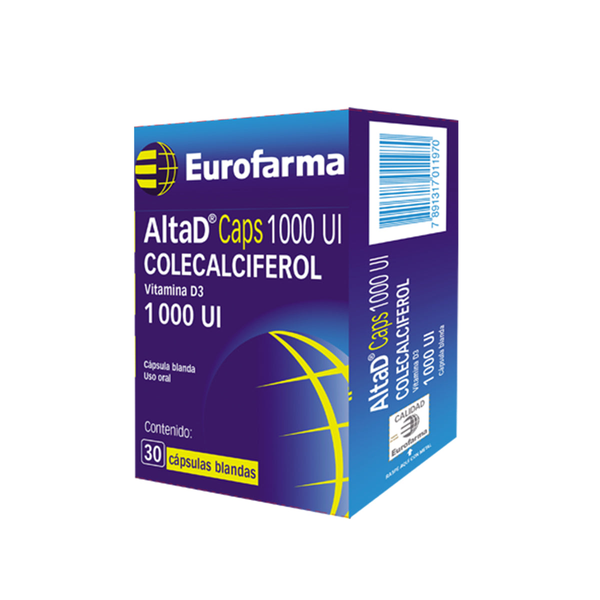 Altad Caps 1000Ui Vitamina D3 X Capsula Blanda— Farmacorp