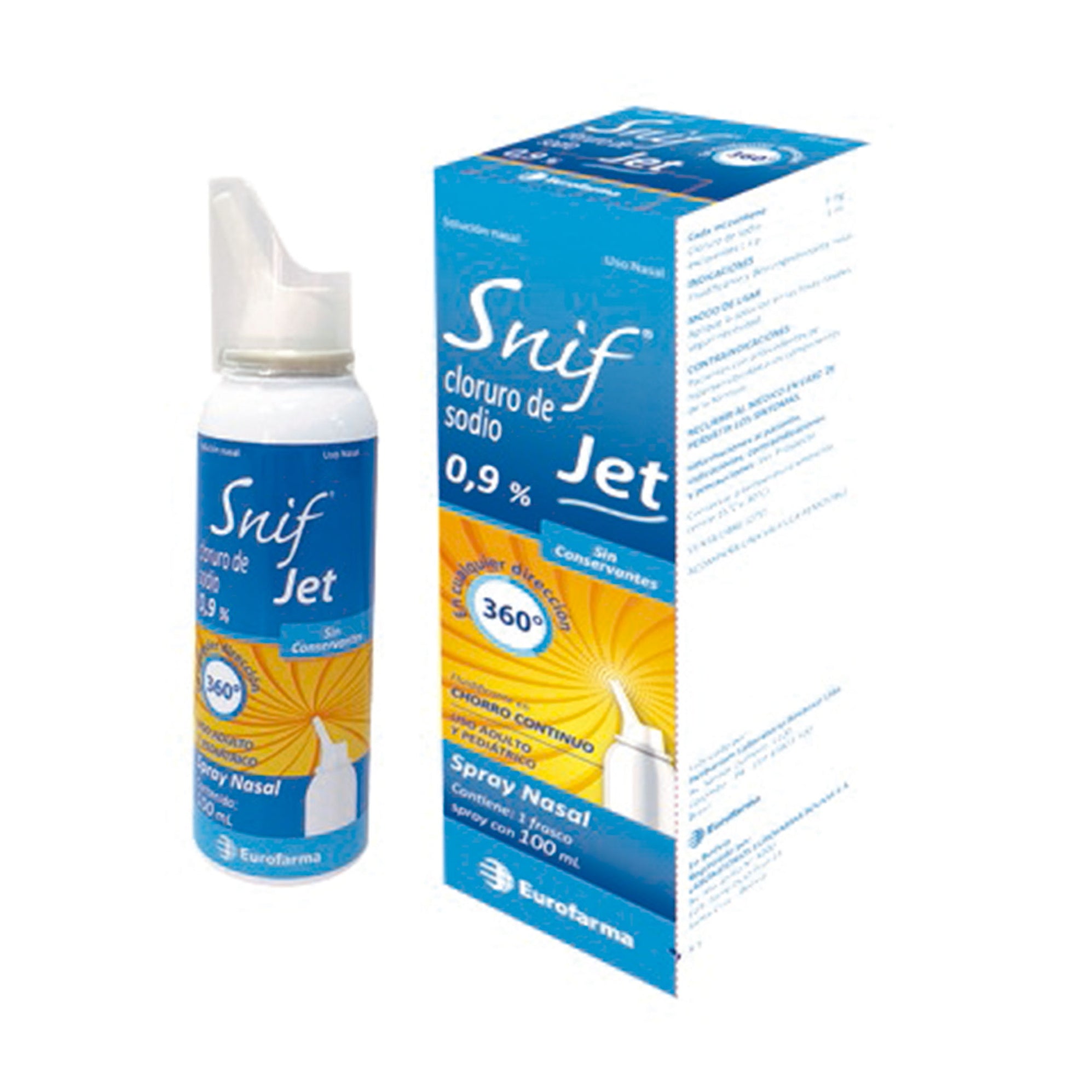 Snif Jet 0.9% Nasal Spray X 100Ml Cloruro Sodio— Farmacorp