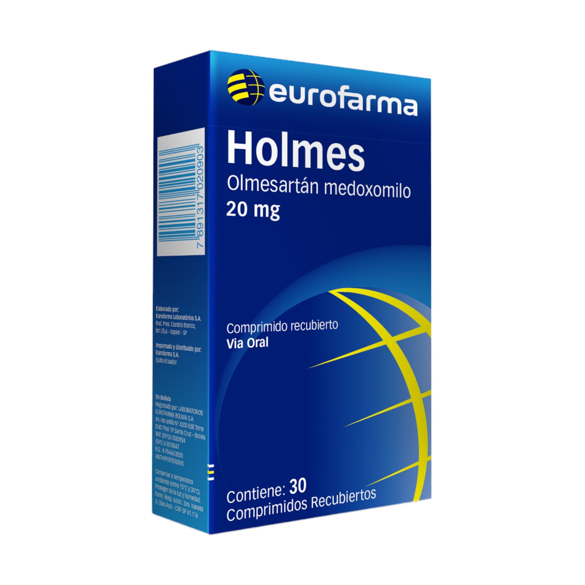 Holmes 20Mg Olmesartan X Comprimido— Farmacorp