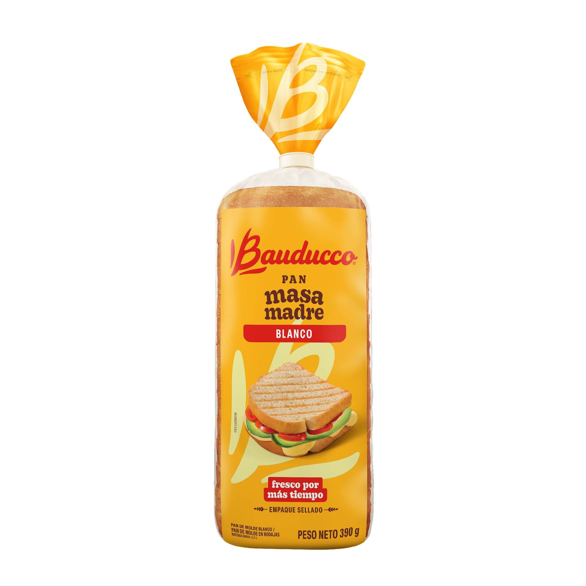 Pan Molde Blanco Bauducco Masa Madre X 390G— Farmacorp