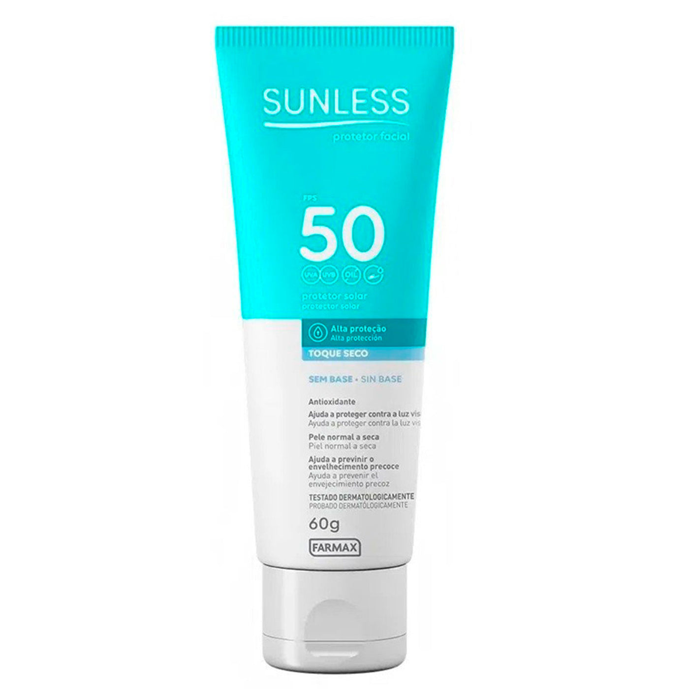 Farmax Sunless Proteccion Solar Fps50 Facial Seco X 60G— Farmacorp