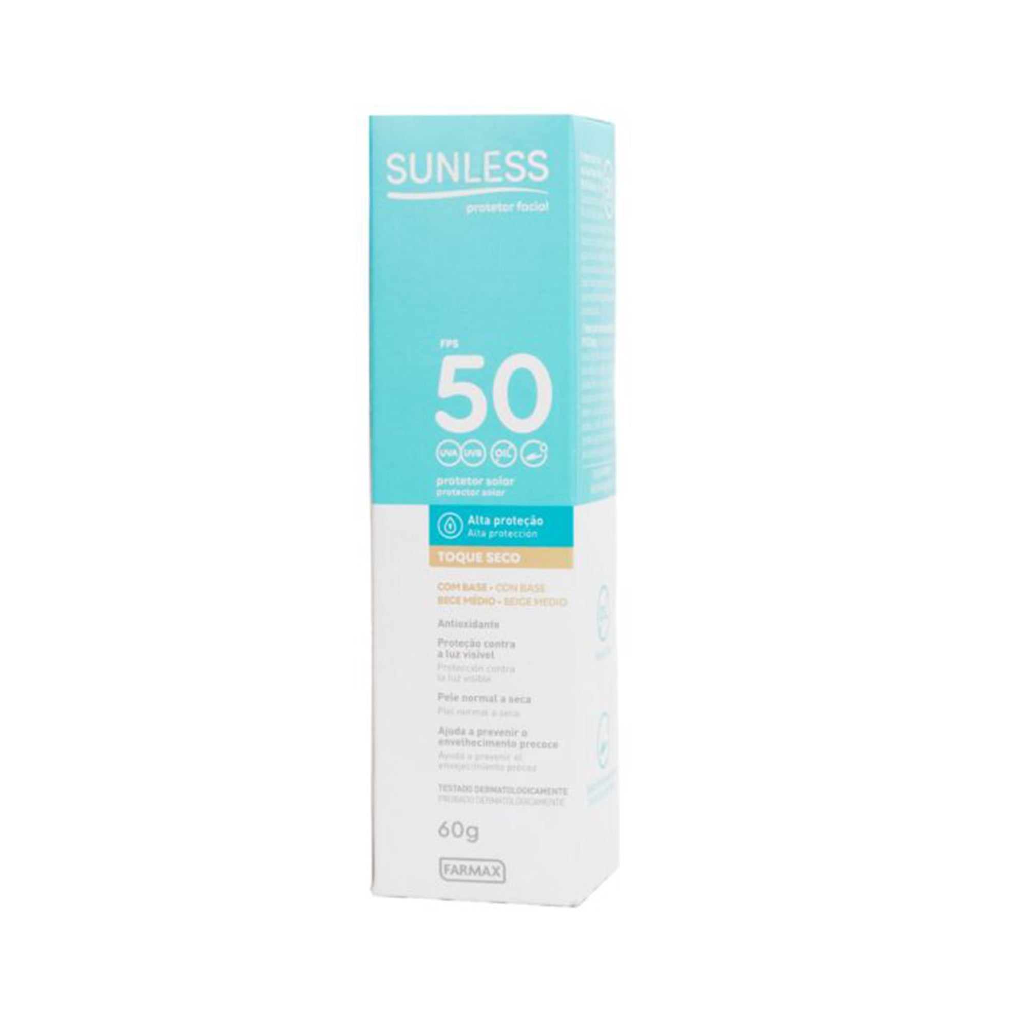 Farmax Sunless Proteccion Solar Fps50 Facial Seco X 60G— Farmacorp