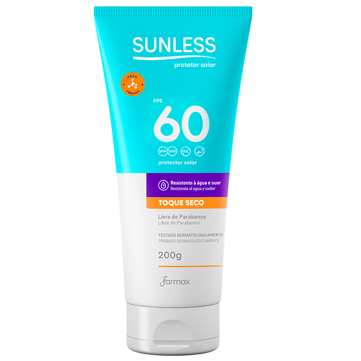 Sunless Protector Solar Fps60 Toque Seco X 200Gr— Farmacorp