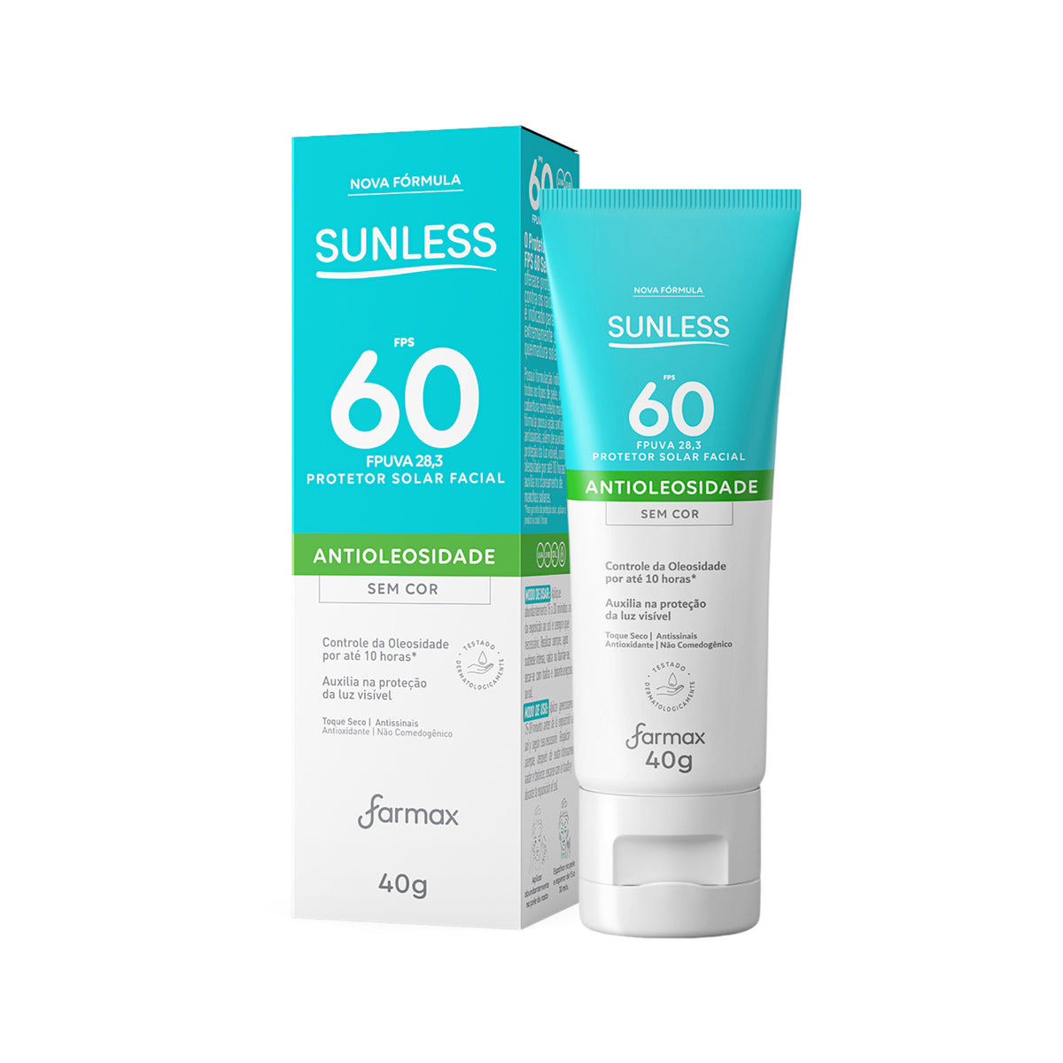 Farmax Sunless Facial FPS 60 Sin Color 40g— Farmacorp