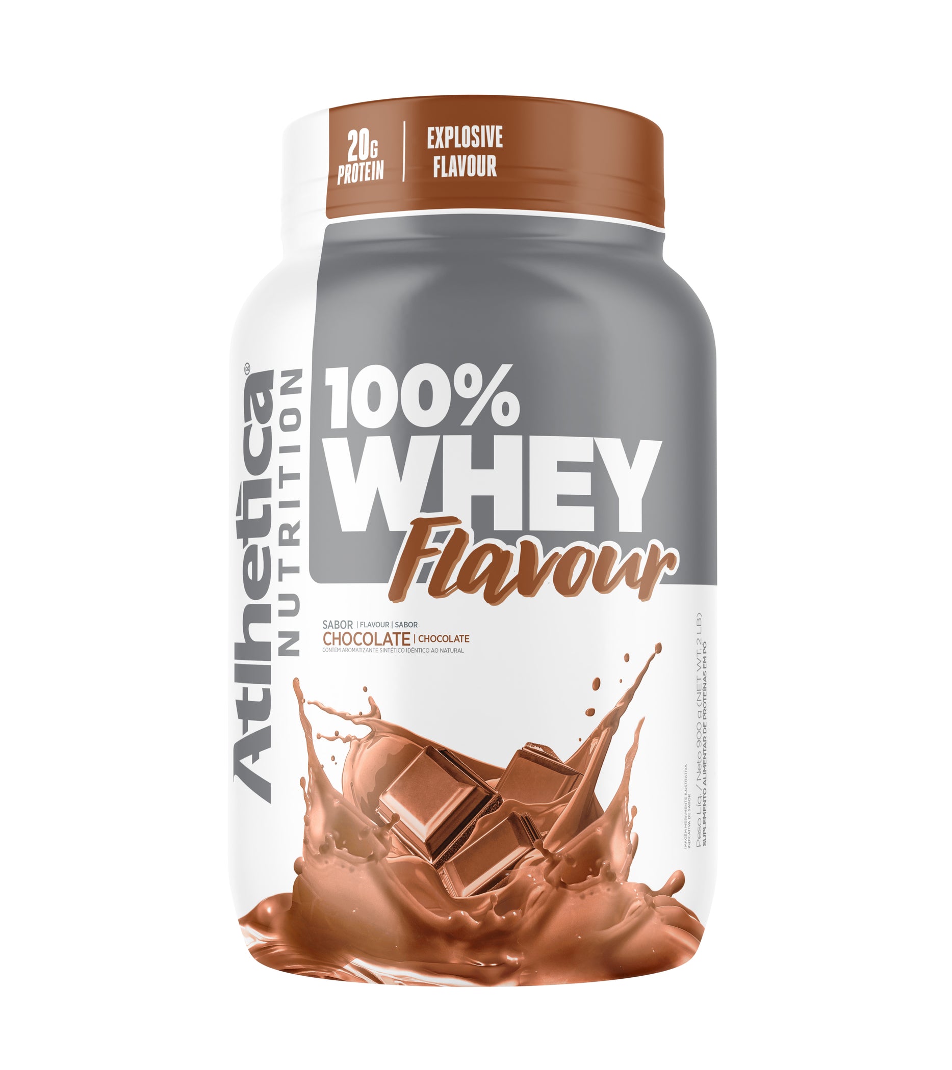 Suplemento 100% Whey Atlhetica Sabor Chocolate X 900G— Farmacorp