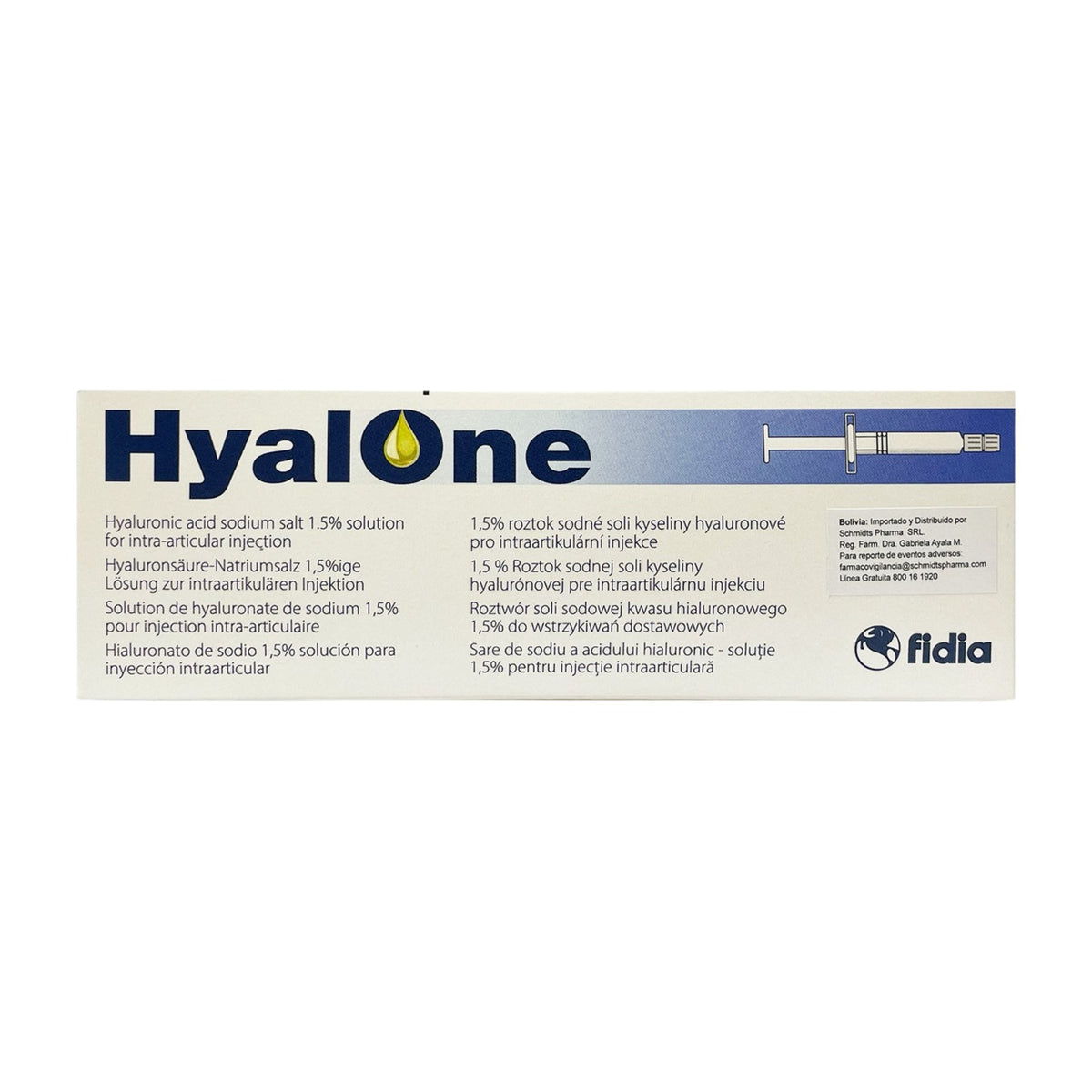 Hyalone 60Mg/4Ml Ácido Hialuronico X 1 Jeringa Prellenada— Farmacorp