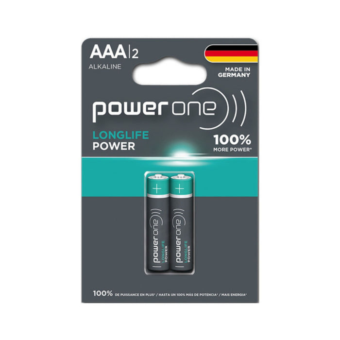 Pila Alcalina Aaa Power One Blister X 2 Unidades— Farmacorp