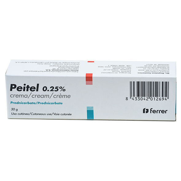 Peitel Prednicarbato 0.0025 Crema X 30Gr— Farmacorp