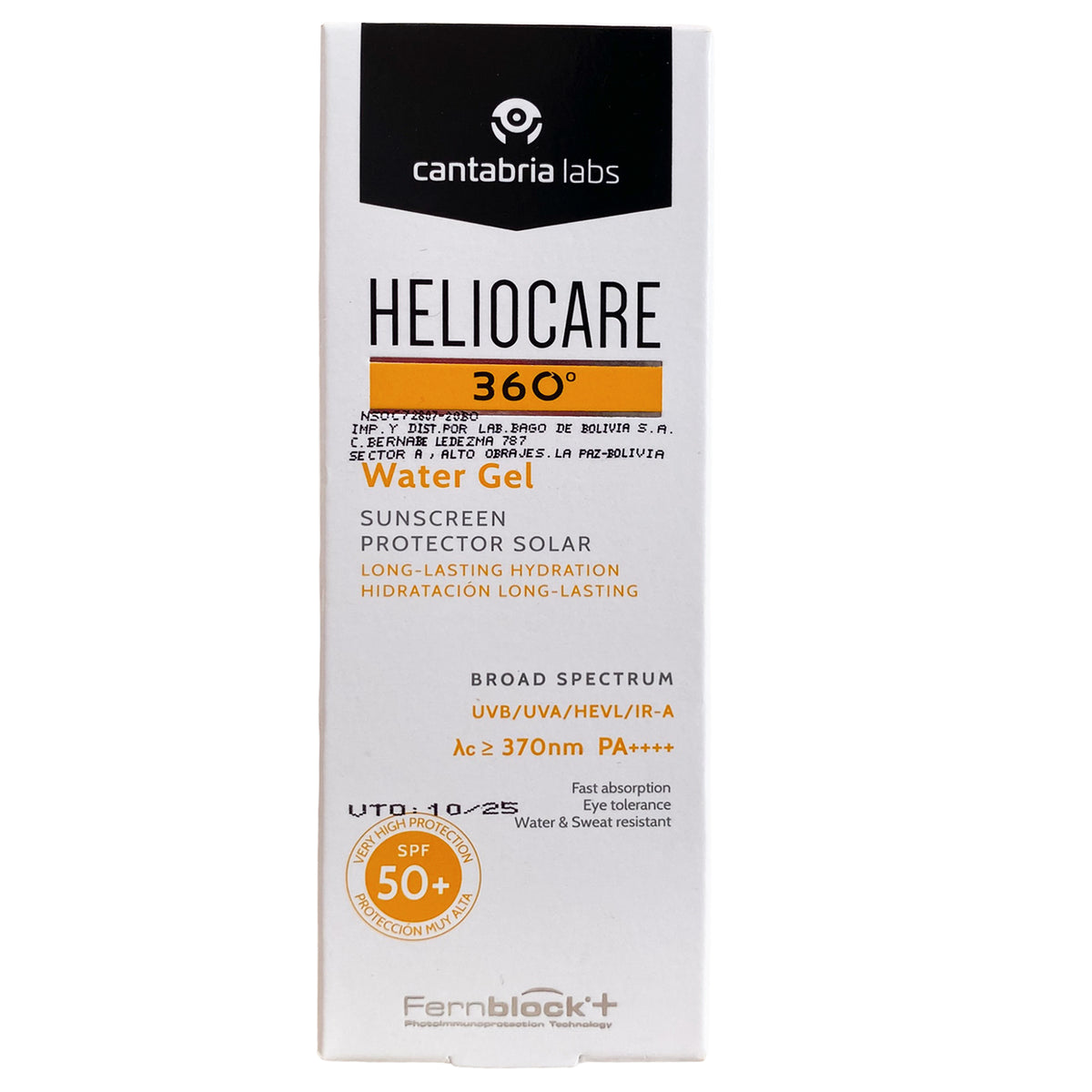 Heliocare 360 Protector Solar Spf50 Water Gel X 50Ml— Farmacorp
