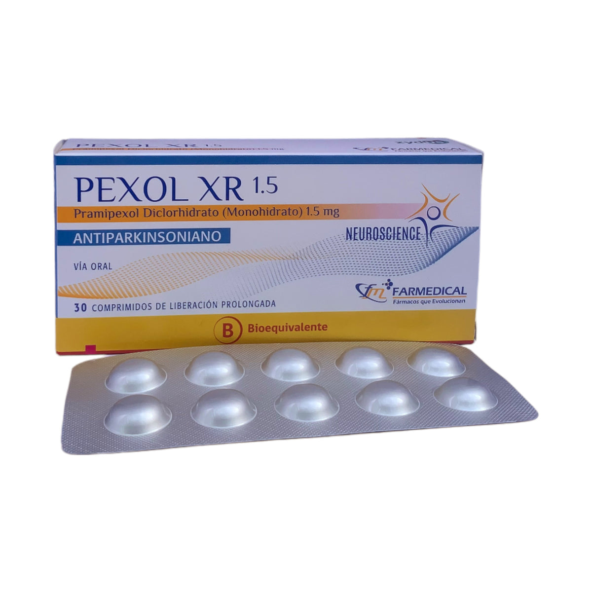 Pexol Xr Pramipexol 1.5 Mg X Comprimido Liberación Prolongada— Farmacorp