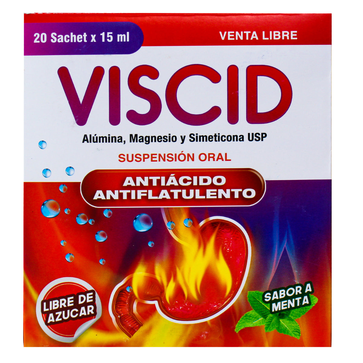 Viscid Sabor Menta Suspensión X Sachet/15Ml— Farmacorp