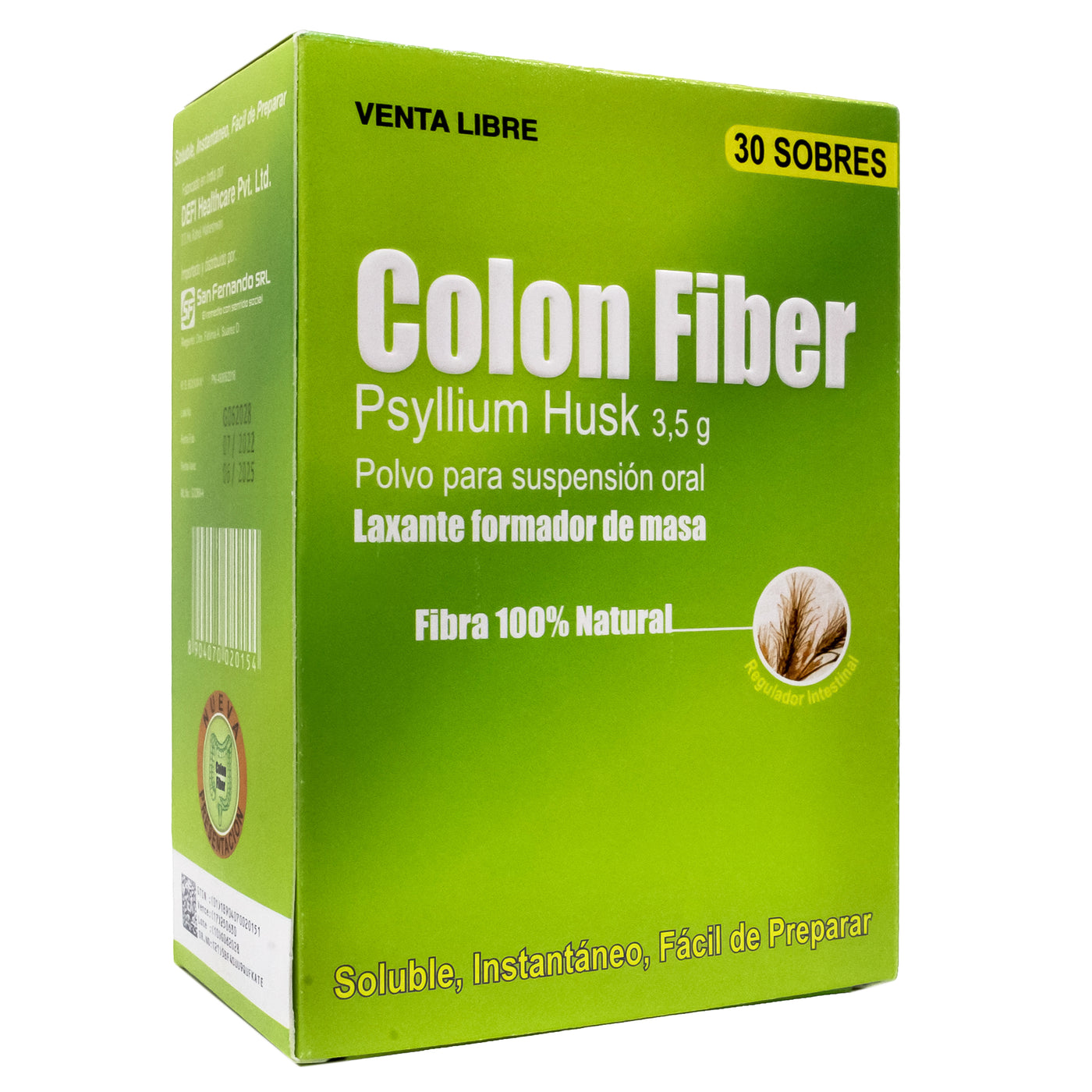 Colon Fiber 3.5Gr Psyllium Husk X Sobre— Farmacorp