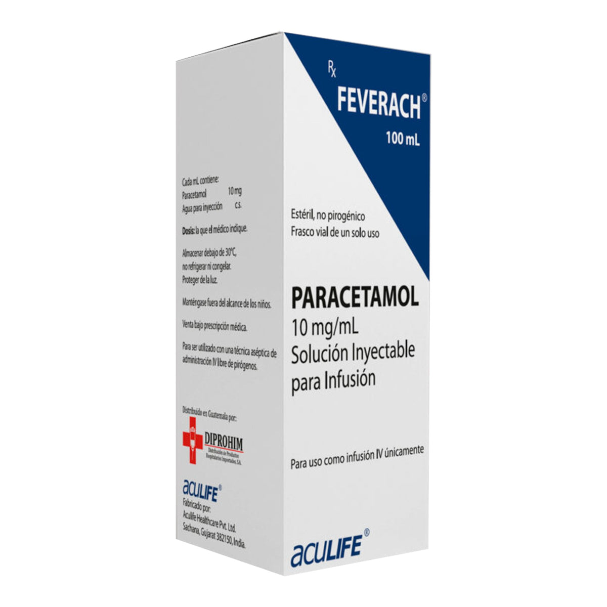 Feverach 10Mg / Ml Solucion Para Infusion Iv Paracetamol X 100Ml— Farmacorp