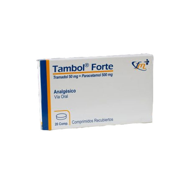 Tambol Forte Tramadol Clorhidrato 50Mg Y Paracetamol 500Mg X Tableta ...