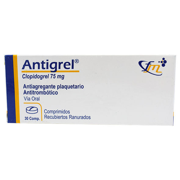 Antigrel 75Mg Clopidogrel X Tableta— Farmacorp