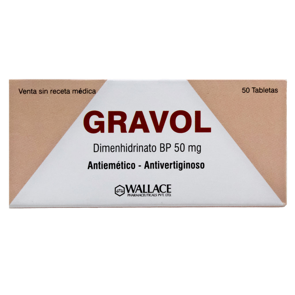 Gravol 50Mg Dimenhidrinato X Tableta— Farmacorp