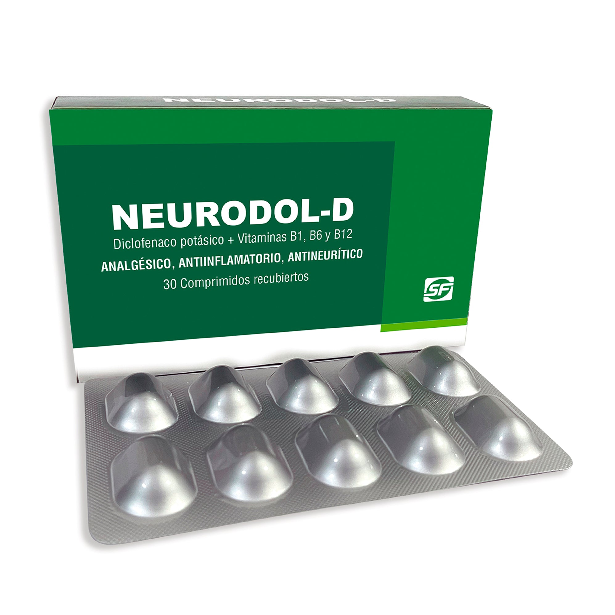 Neurodol-D X 30 Comp Diclofenaco Vit B1 B6 B12— Farmacorp