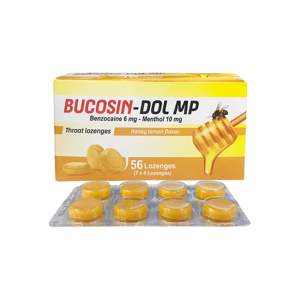 Bucosin-Dol Mp Miel Limon Benzocaína / Mentol X Pastilla— Farmacorp