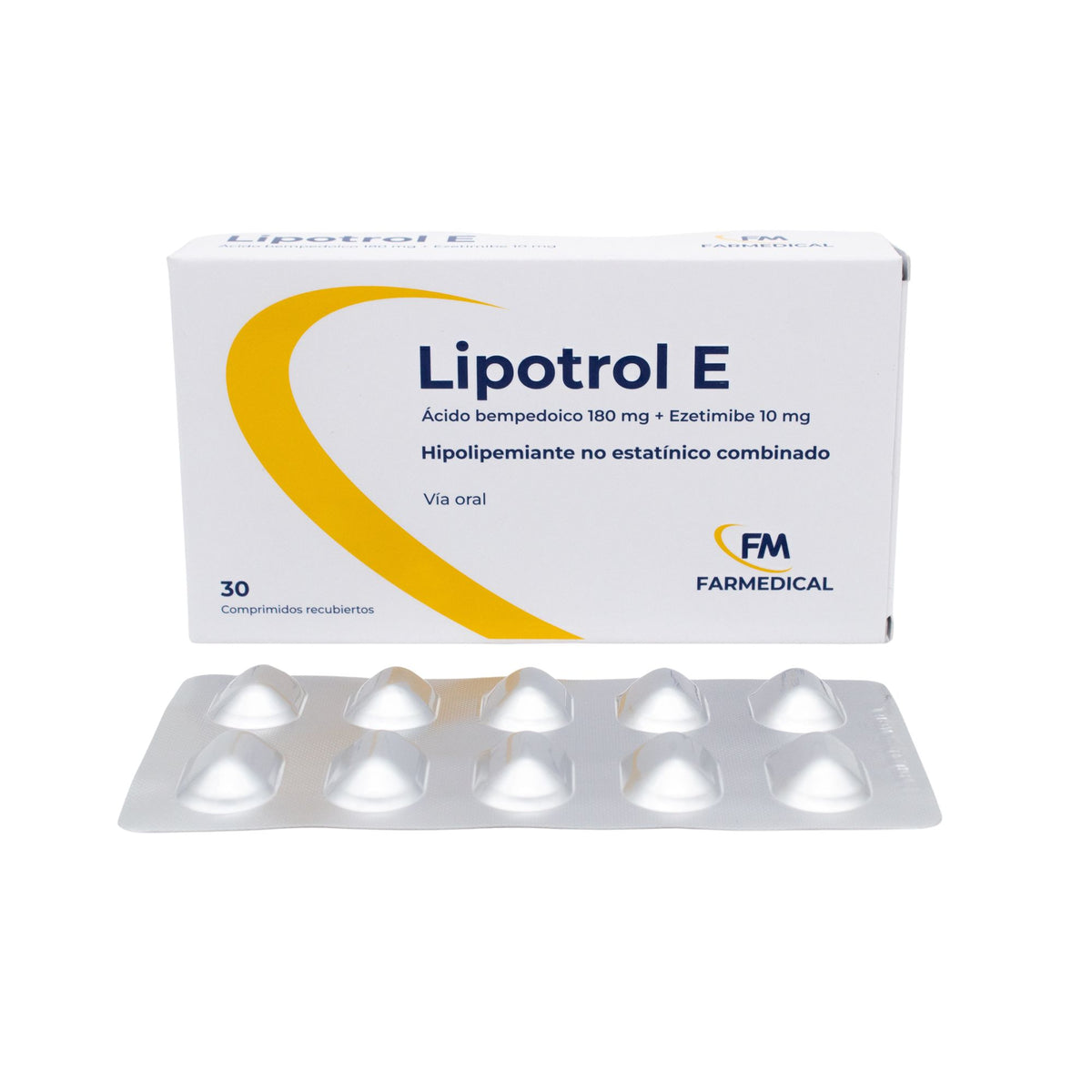 Lipotrol E Ácido Bempedoico/Ezetimibe X Comprimido— Farmacorp