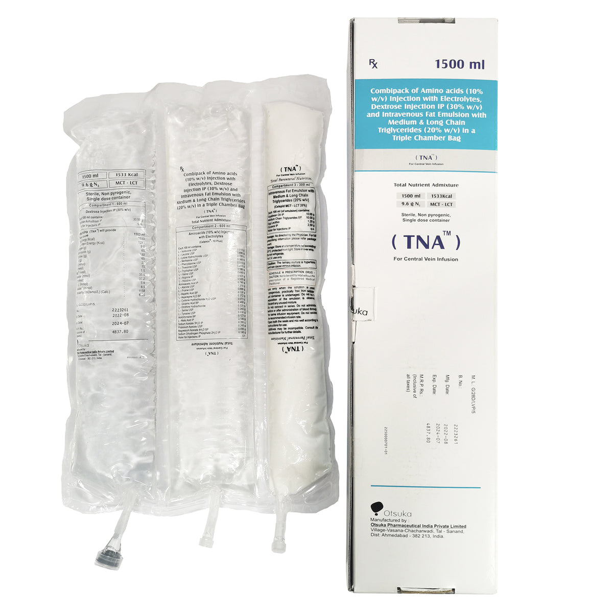 Tna Nutricion Parenteral Iv Emulsion X 1500Ml— Farmacorp