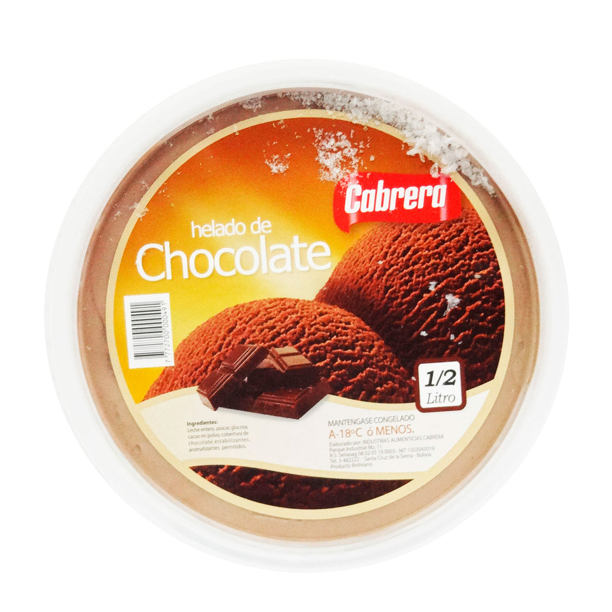 Cabrera Helado De Chocolate X 0.5 L— Farmacorp