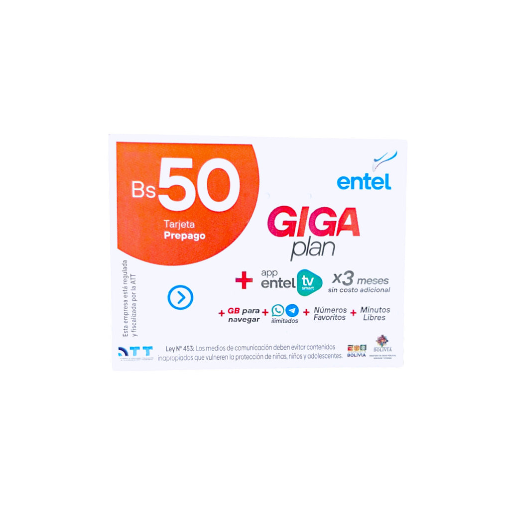 Tigo Chip Prepago X Unidad— Farmacorp