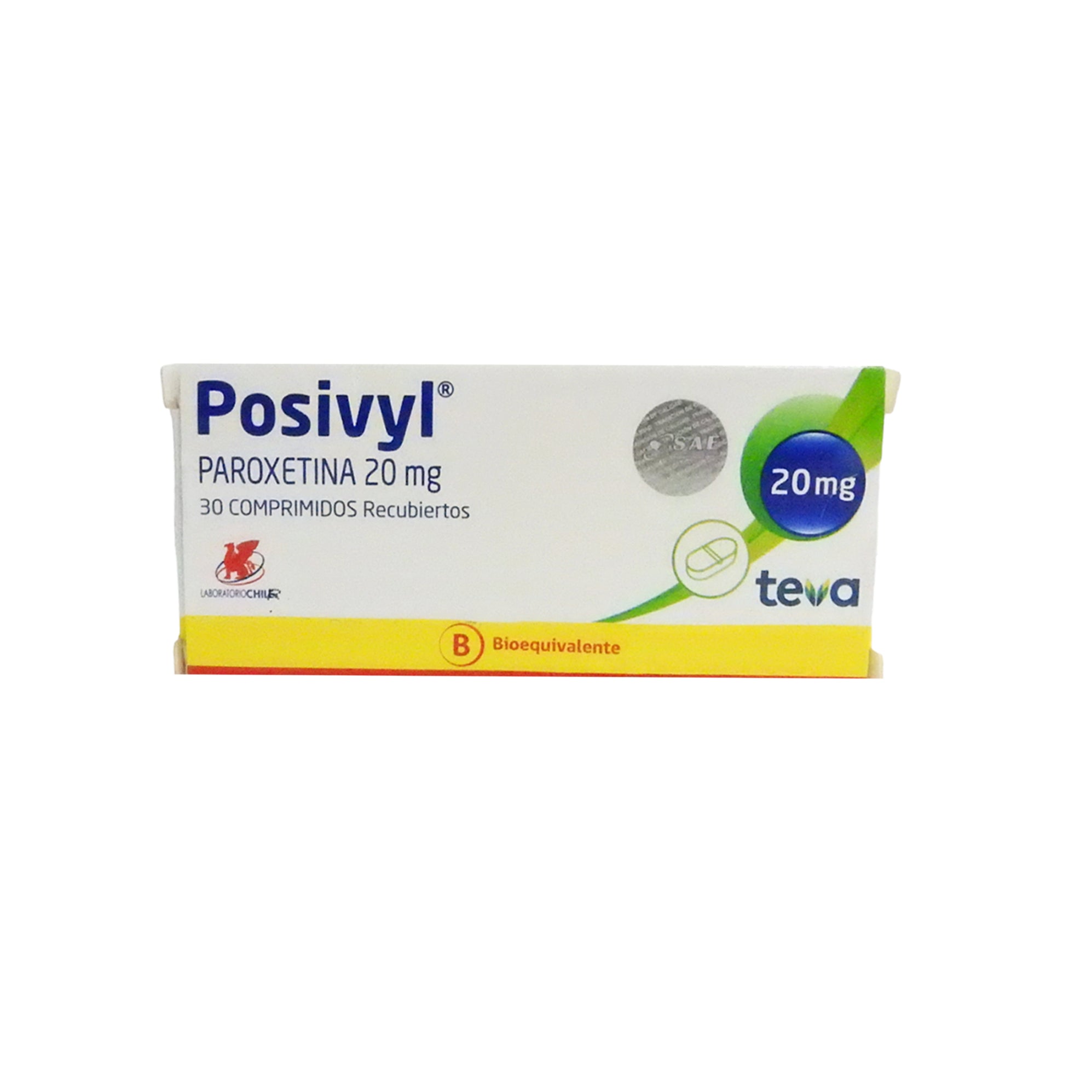 Posivyl 20Mg Paroxetina X Tableta— Farmacorp
